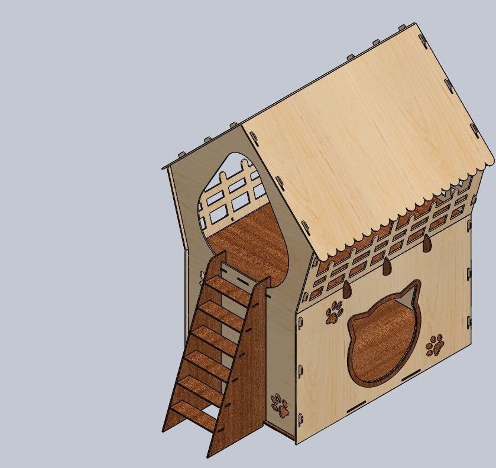 40 SVG Dxf Files Cat Hamster Bird Pet House Bed for 3 Mm Wood - Etsy