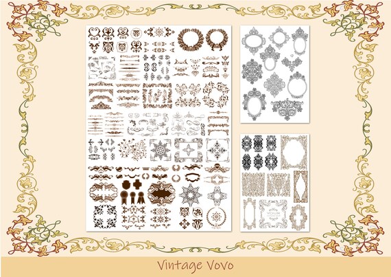Vintage Assorty Art Nouveau Victorian Frame 229 Decor Bundle | Etsy