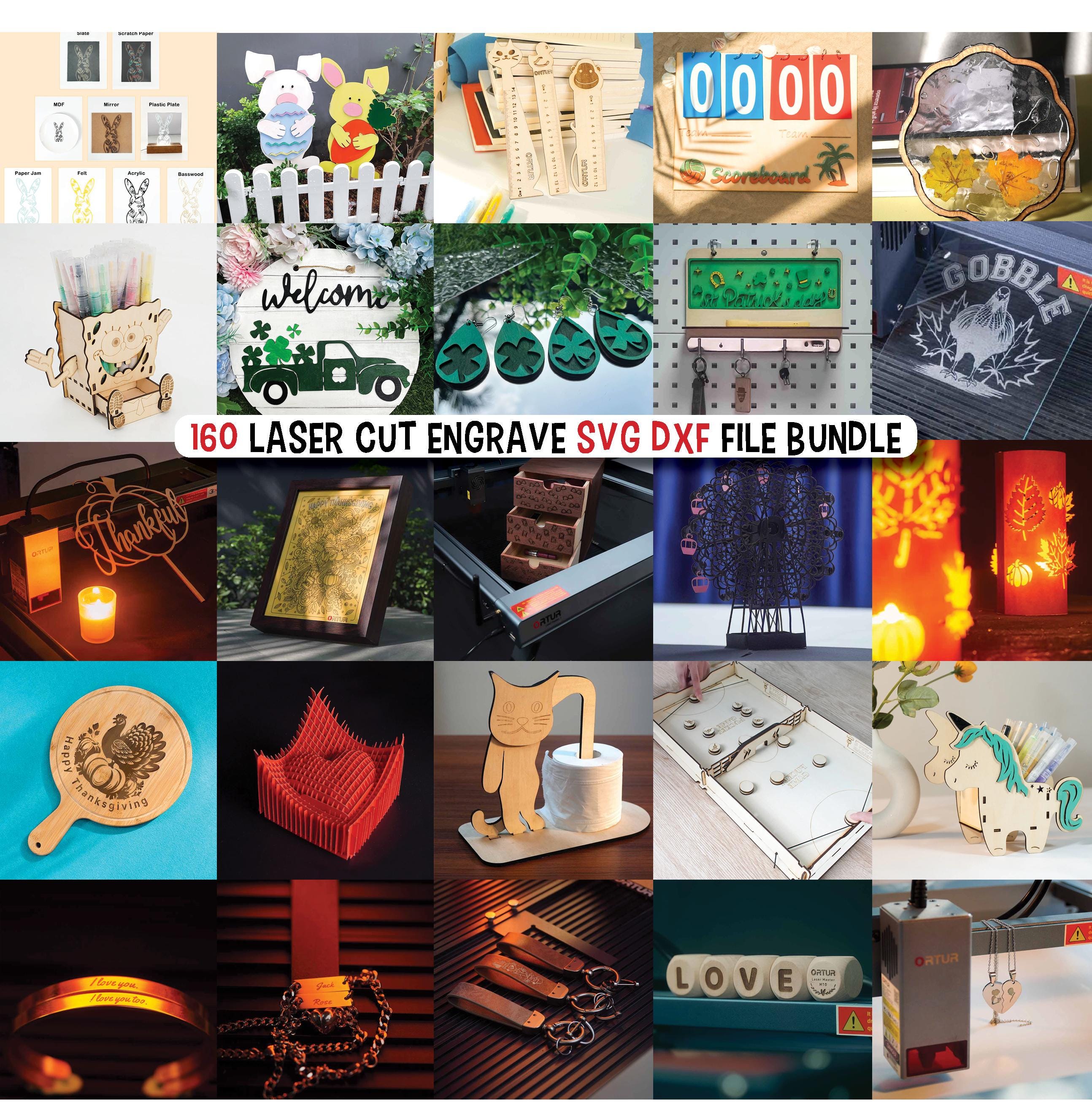 160 Laser Cut & Engrave Files - Compatible With Diode-co2 Laser ...