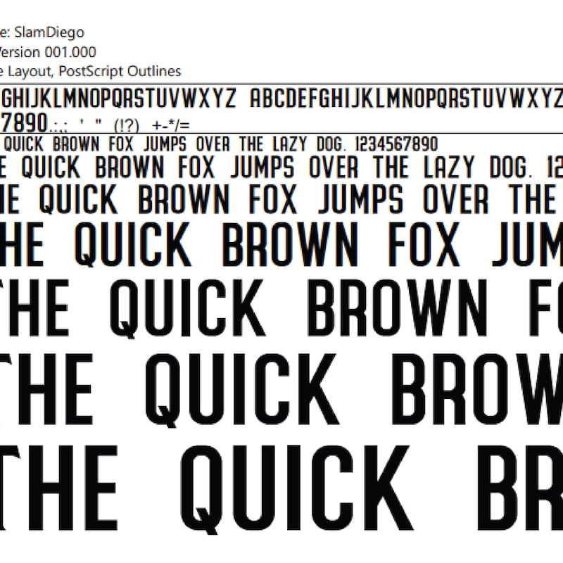 San Diego Padres Font - Etsy