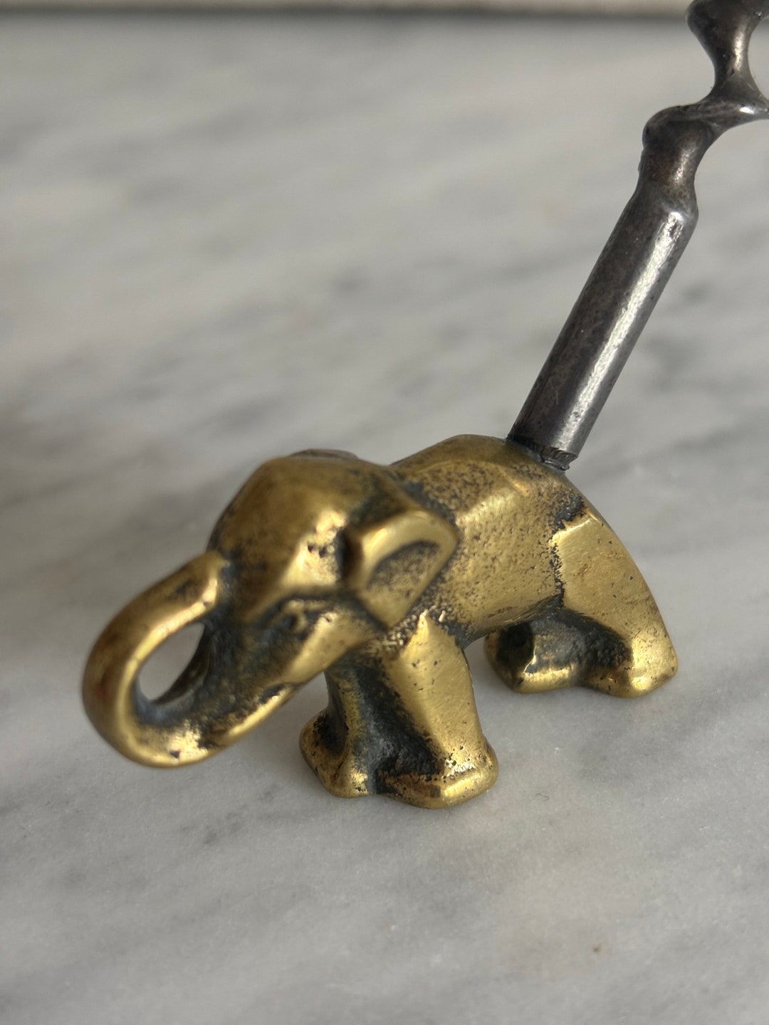 Brass Elephant Corkscrew, England C1960s - Etsy