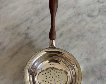 Antique Sterling Silver Tea Strainer, Flower Shape Art Nouveau Small ...