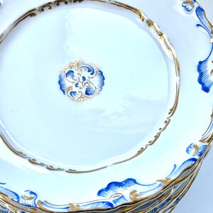 12 Antique Fine Porcelain Side Plates - Etsy