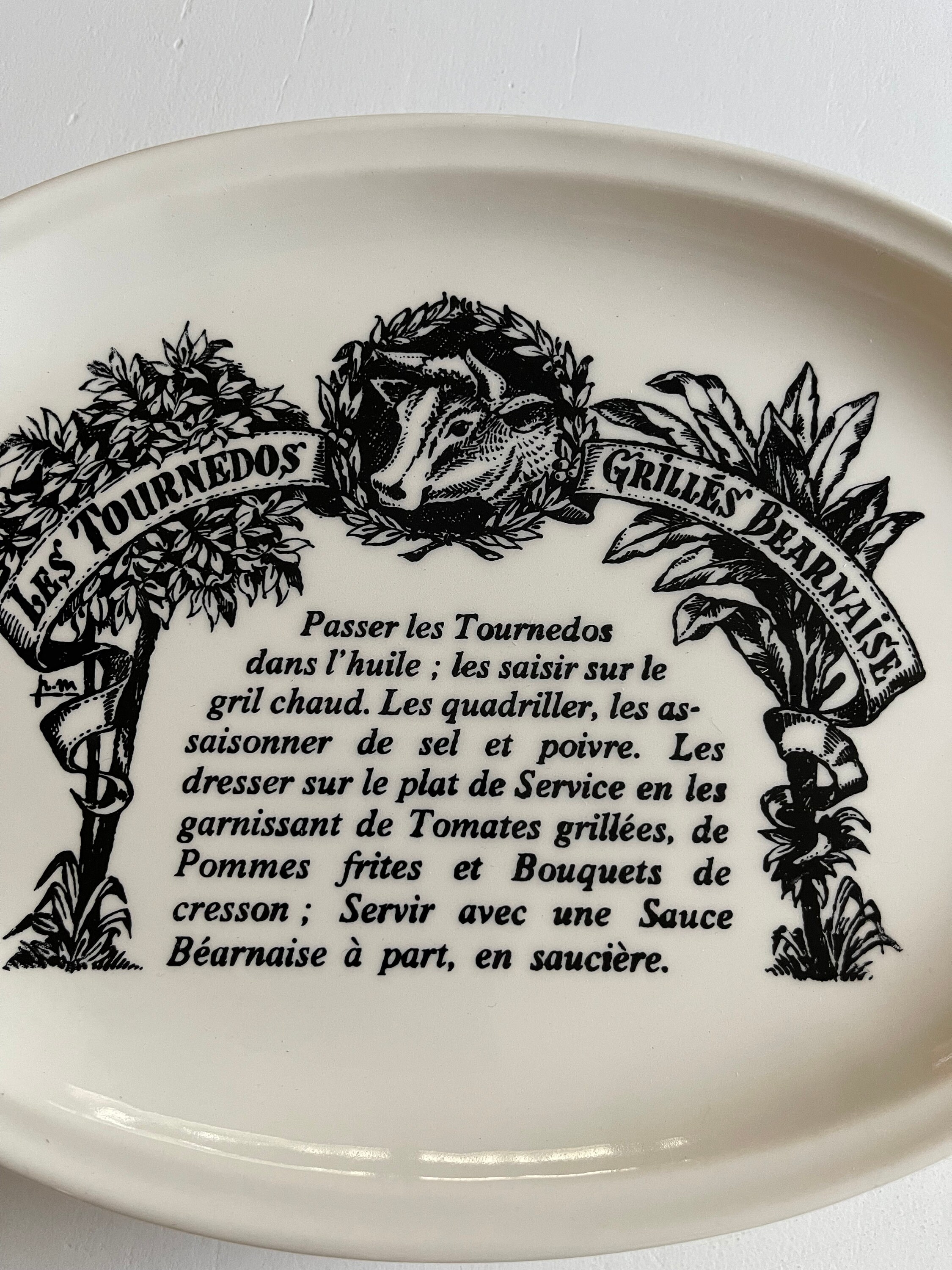 Gien Oval Steak Plates/platter S/6 - Etsy