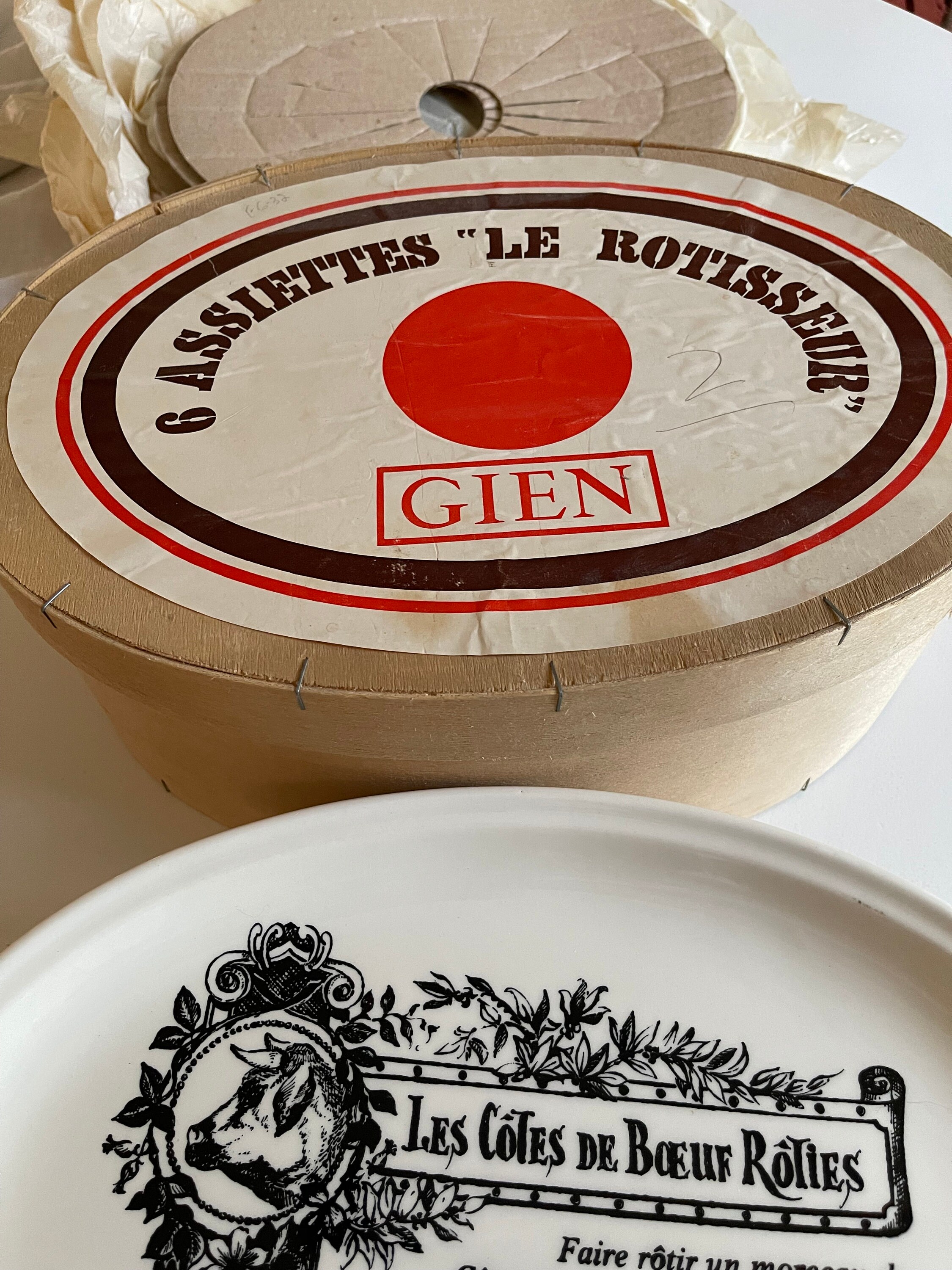 Gien Oval Steak Plates/platter S/6 - Etsy
