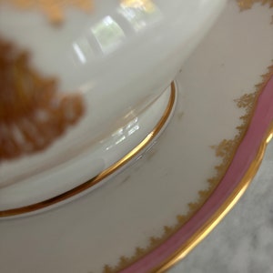 Pink French Porcelain Covered Dish - Etsy