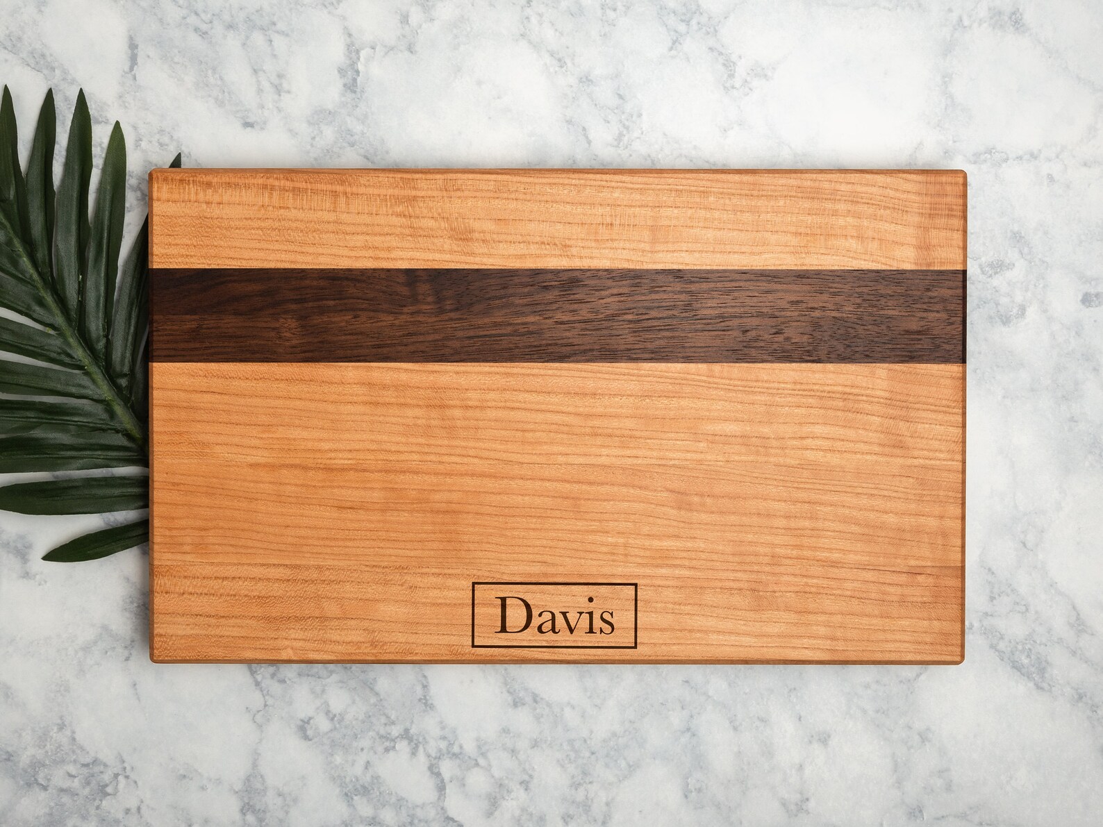 Handmade Personalized Wood Cutting Board Cherry & Walnut | Etsy