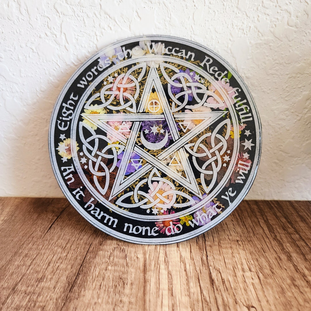 Wiccan Rede - Celtic Plaque - Pagan Decor - Modern Pagan Art - Altar ...
