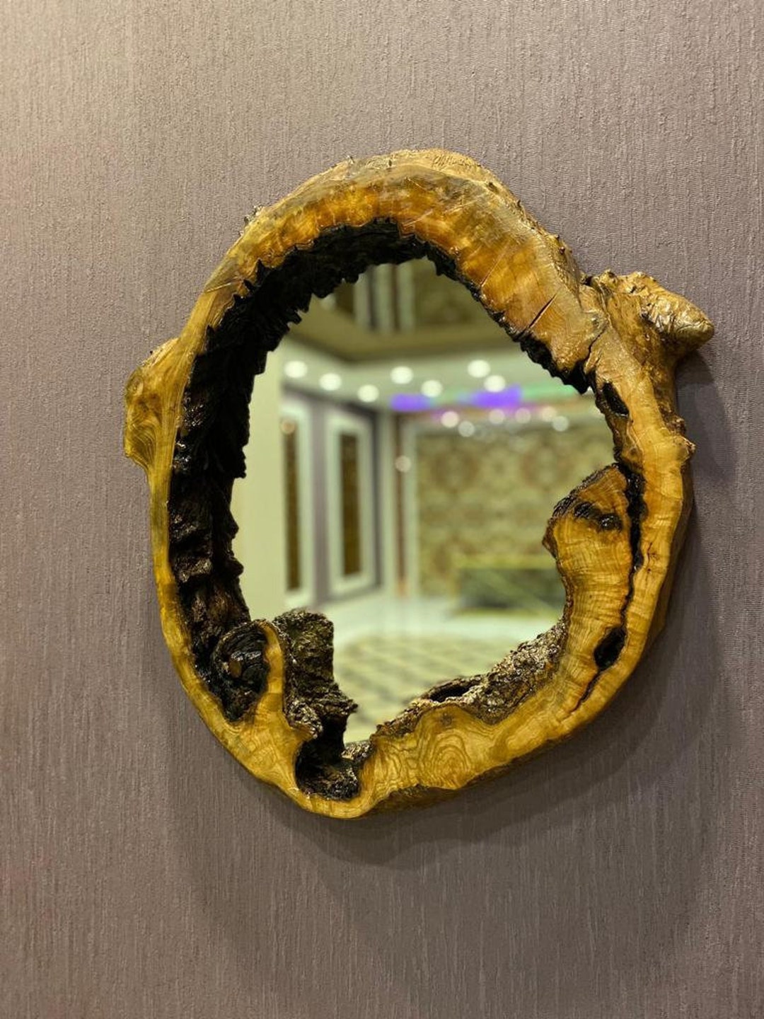 Rustic Wall Mirror, Wood Mirror, Wall Decor, Rustic Reclaimed Wood ...