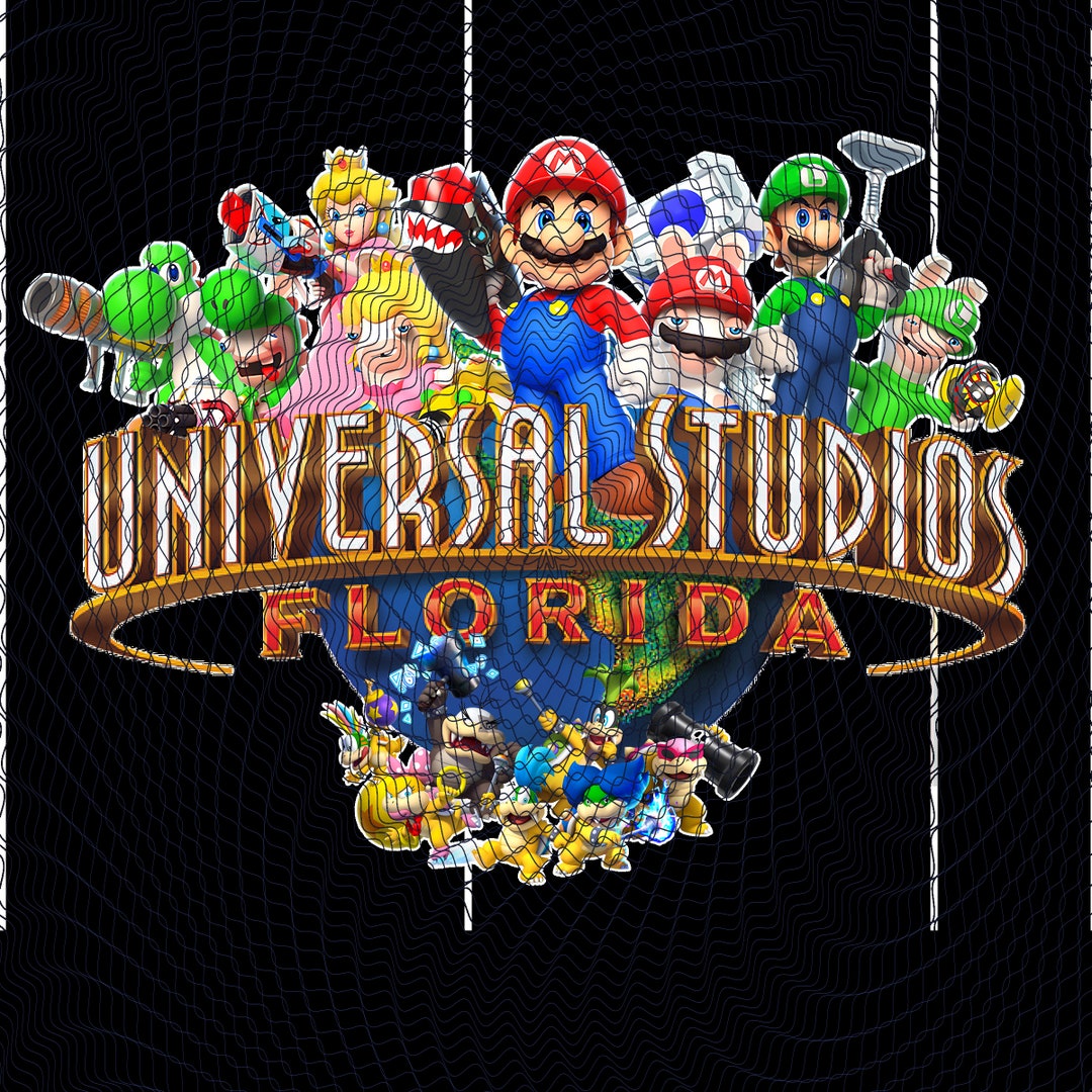 Universal Studios Florida Mario World PNG - Etsy