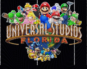 Universal Studios Mario World PNG - Etsy