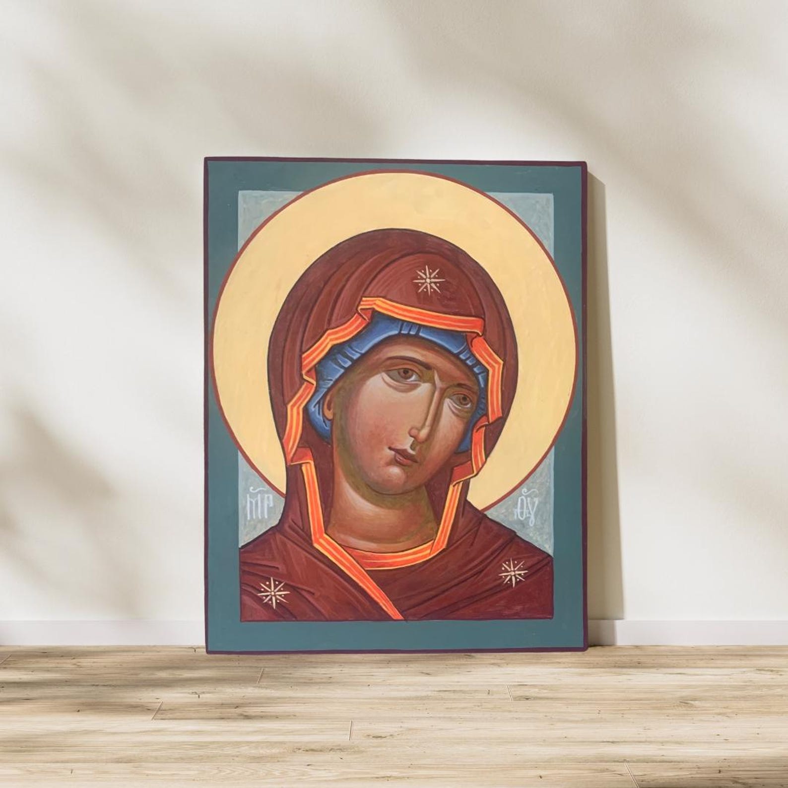 Theotokos Hand Painted Icon - Etsy