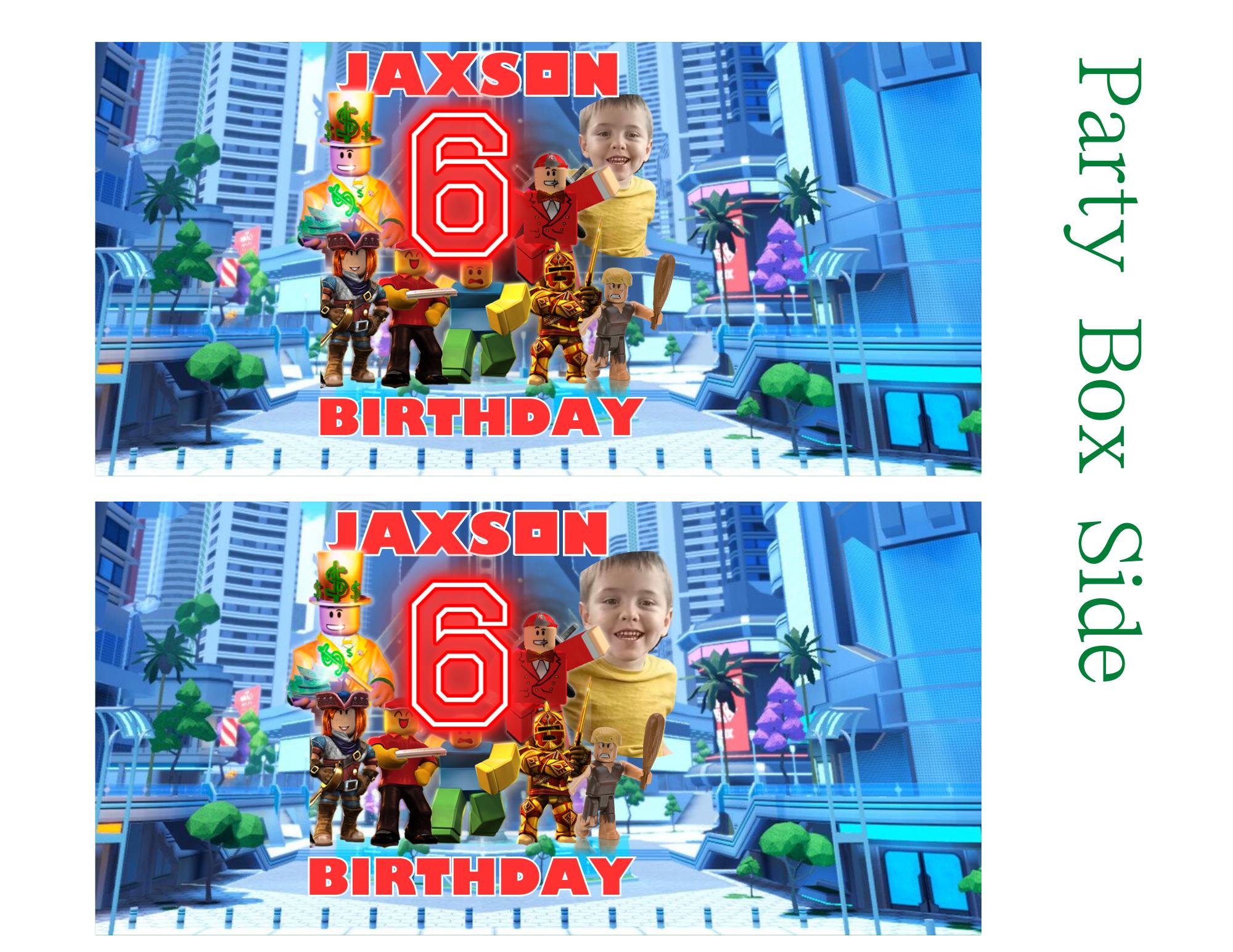 Roblox Digital Editable Party Supplies - Etsy