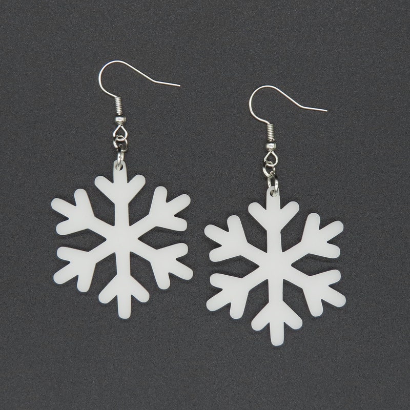 Snowflake Earrings - Etsy
