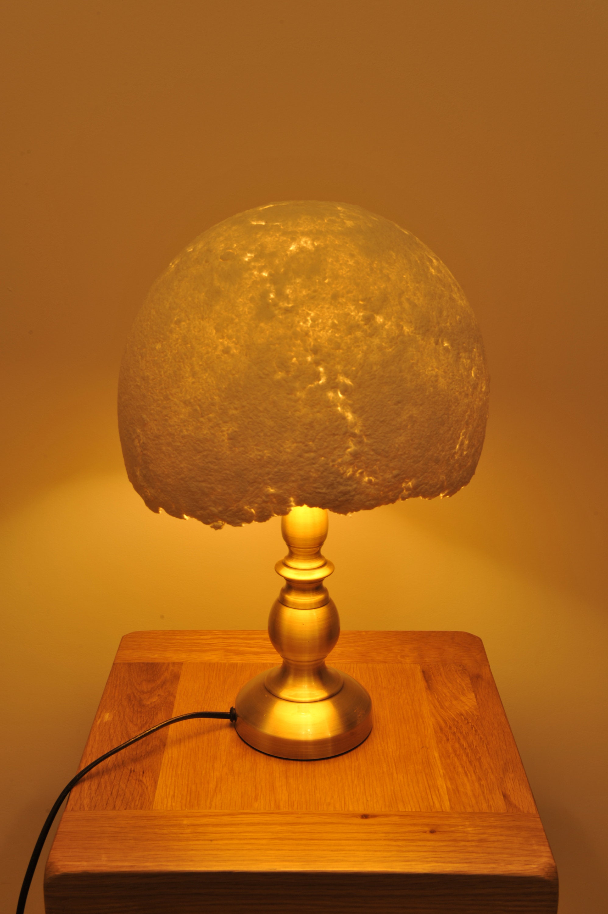 Hygge Paper Mache Table Lamp - Etsy