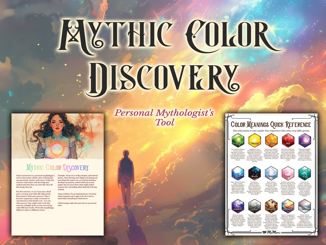 Mythic Color Discovery Lv1 Personal Mythology Correspondences Printable ...