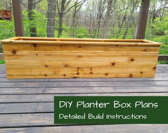 Planter Box Plans Etsy