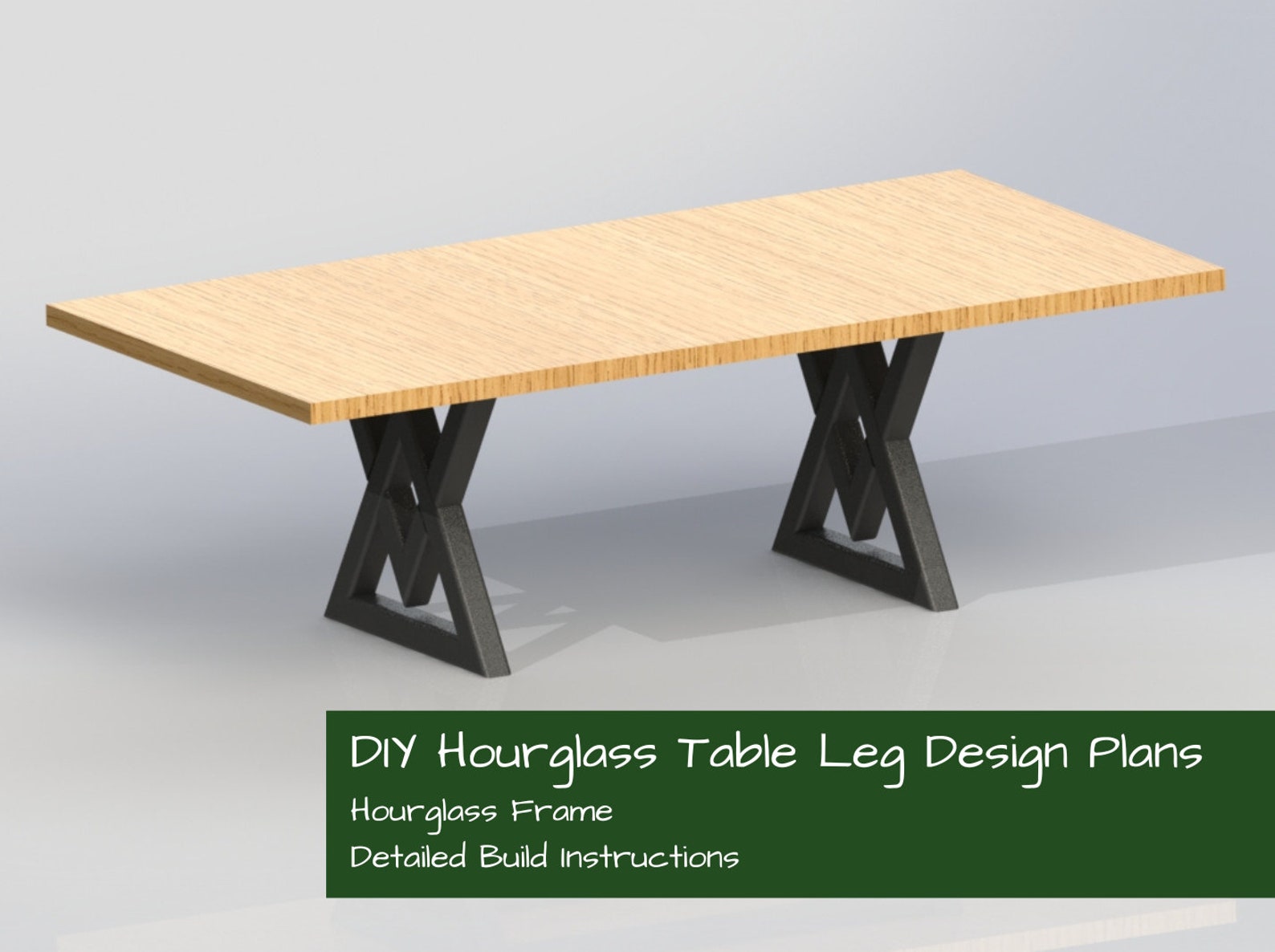 DIY Hourglass Metal Table Legs Table Leg Plan DIY - Etsy