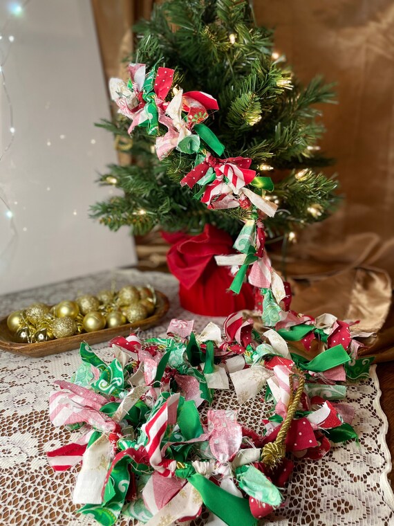 Christmas Fabric Garland 5ft Strand - Etsy