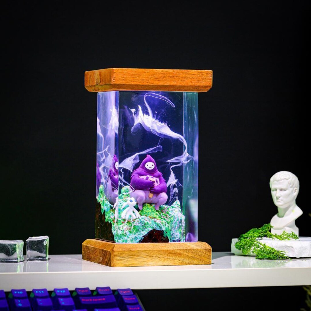 Ori and the Blind Forest Epoxy Lamp, Spirit Tree Resin Art Night Light ...