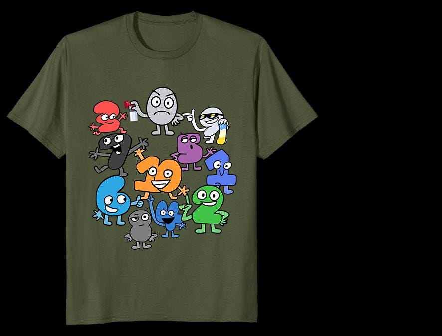 BFDI Battle for Dream Island All Number Characters - Etsy