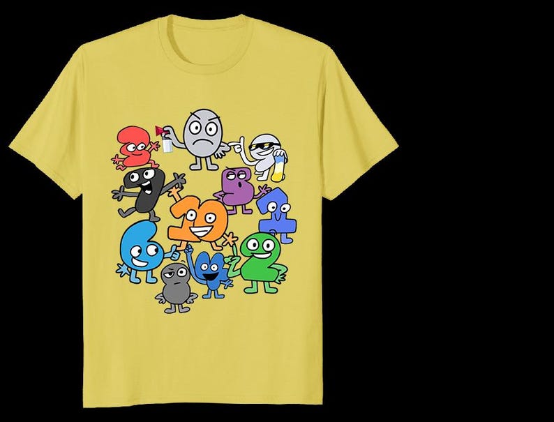 BFDI Battle for Dream Island All Number Characters - Etsy