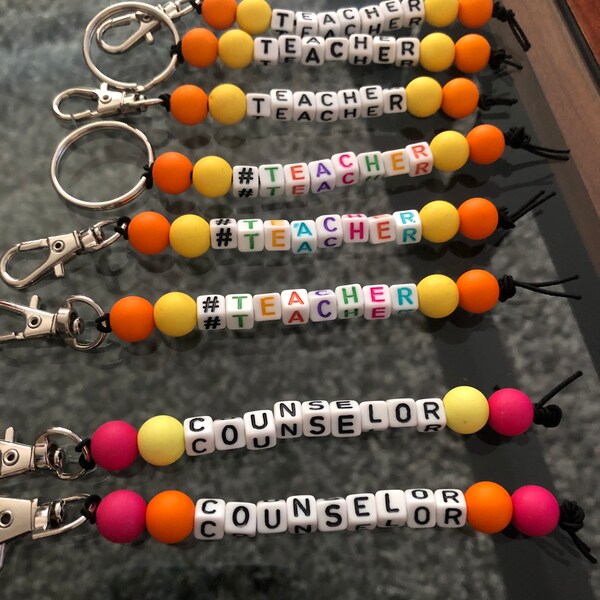 Beaded Keychains - Etsy