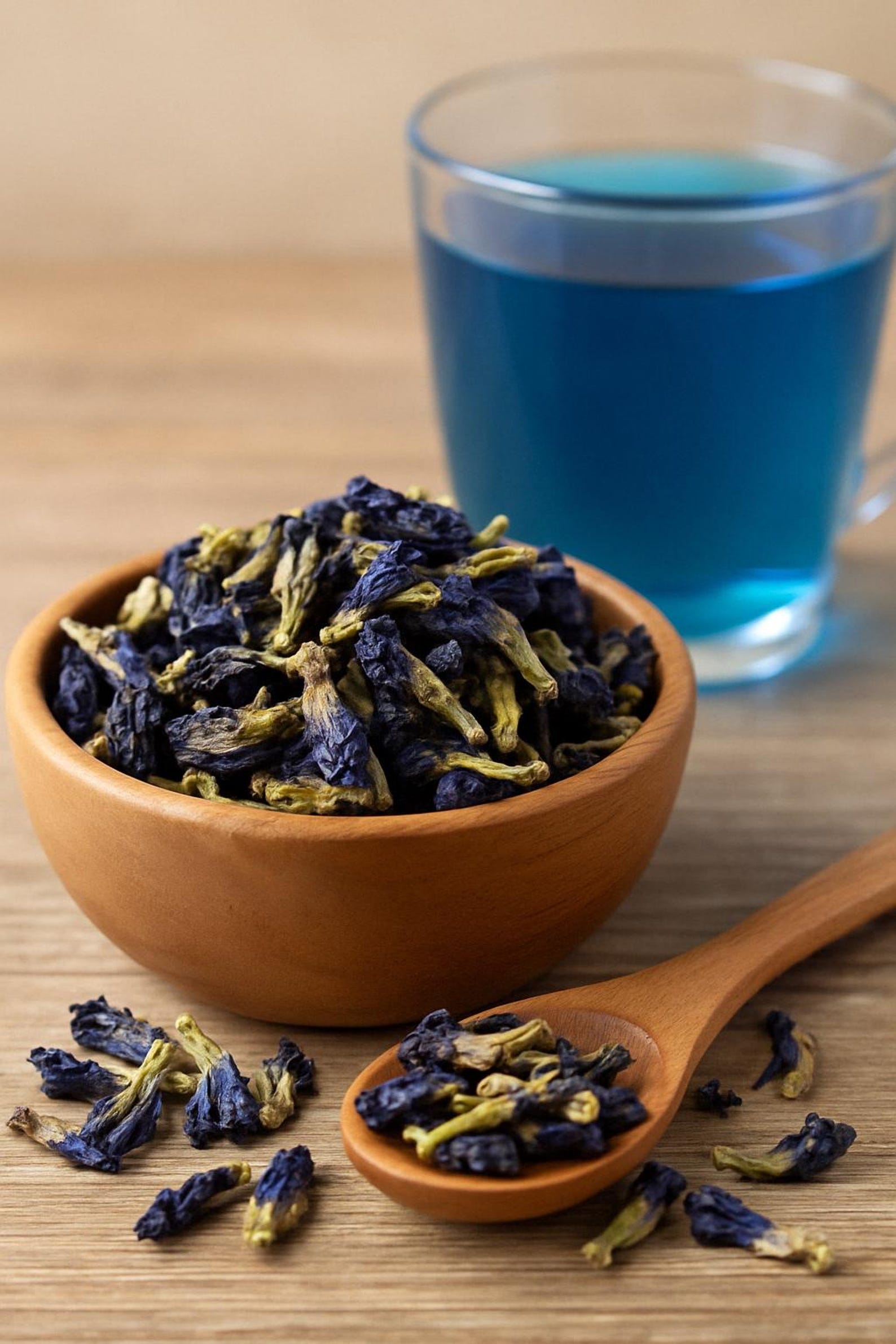 Blue Butterfly Pea Tea – Loose Herbal Flowers, Caffeine-free, Natural ...