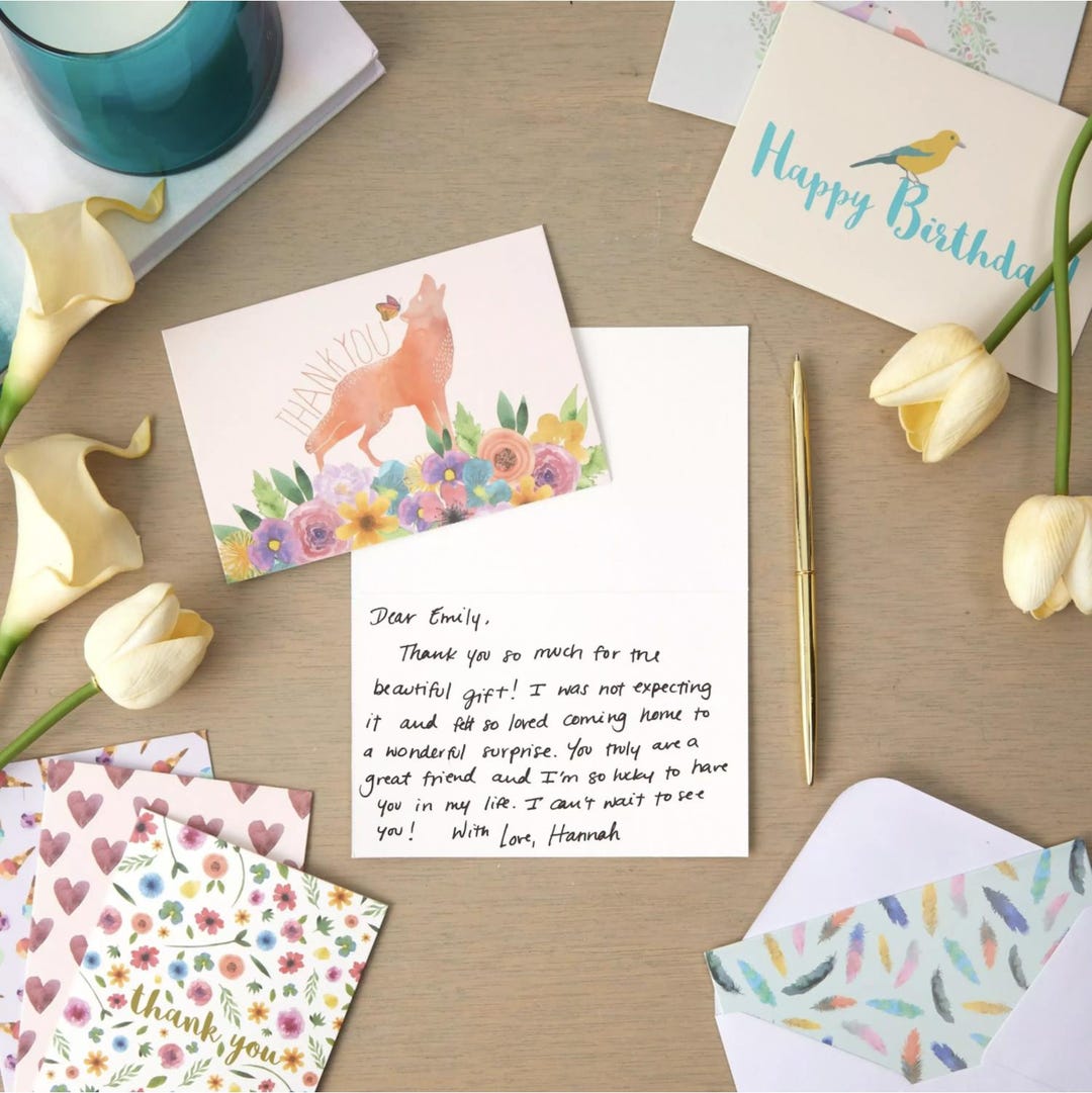 Personalized Tea Gift Card: Handwritten Greeting - Elitea Shop - Etsy