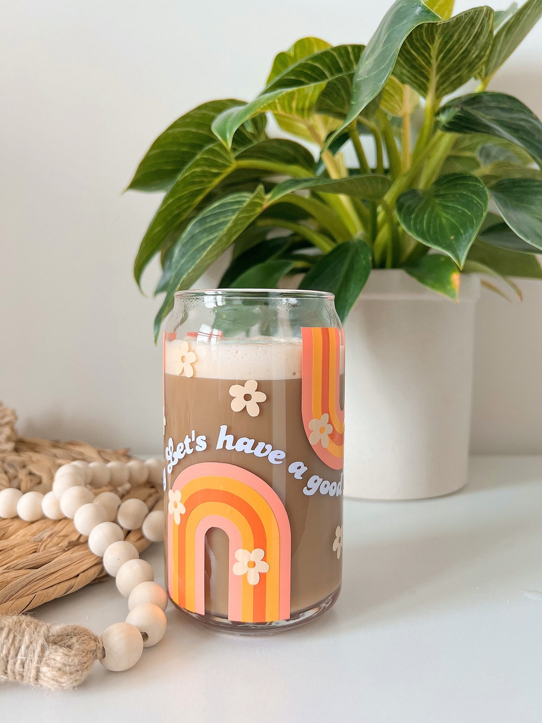 Let's Have a Good Day Beer Can Glass Let's Have a Good Day Glass Cup ...