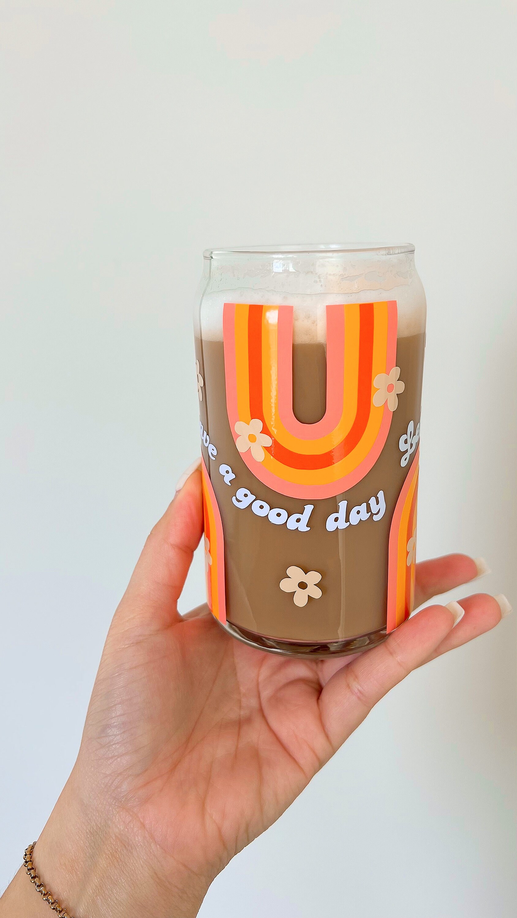 Let's Have a Good Day Beer Can Glass Let's Have a - Etsy