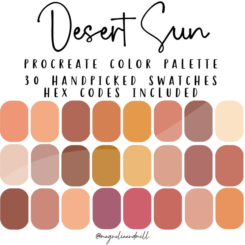 Desert Color Palette - Etsy