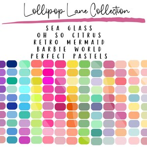 Lollipop Lane Procreate Color Palette Bundle: Rainbow & Pastel Colors ...