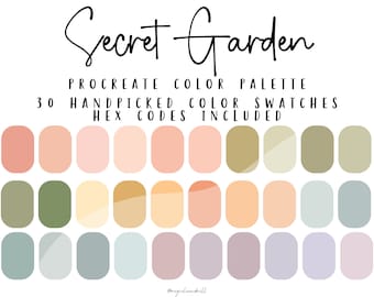 Boho Petals Procreate Color Palette | Neutral Palette | Floral Palette ...