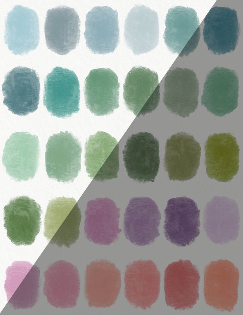 Sweet Succulents Procreate Color Palette 30 Color Swatches Etsy