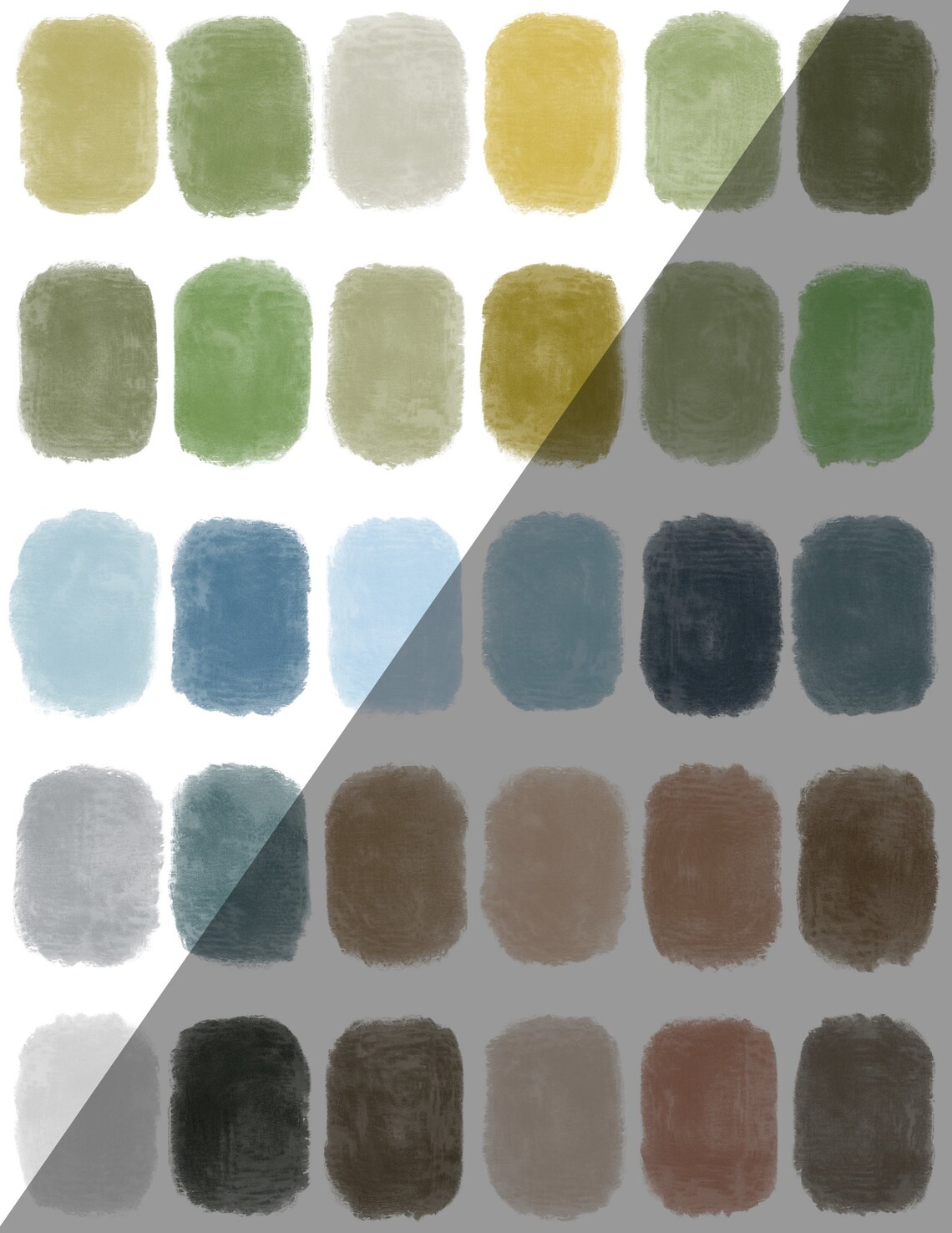 Woodsy Procreate Color Palette: 30 Earthtone Swatches (digital Download ...