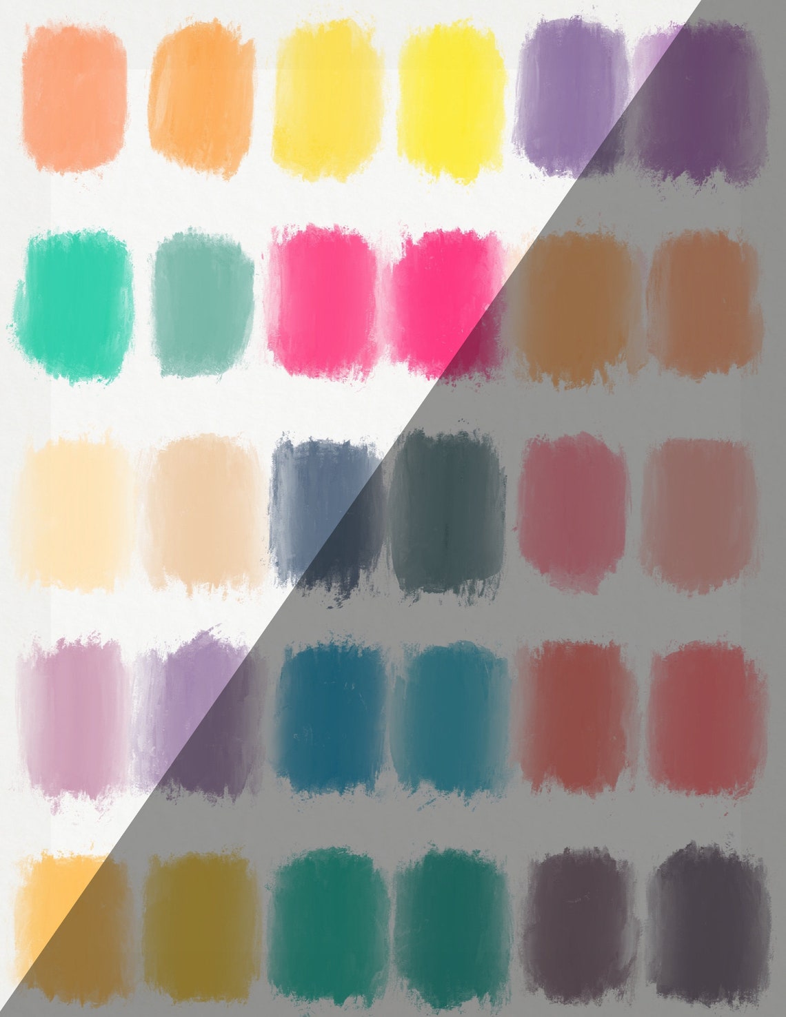 Confetti Procreate Color Palette 30 Color Swatches Etsy