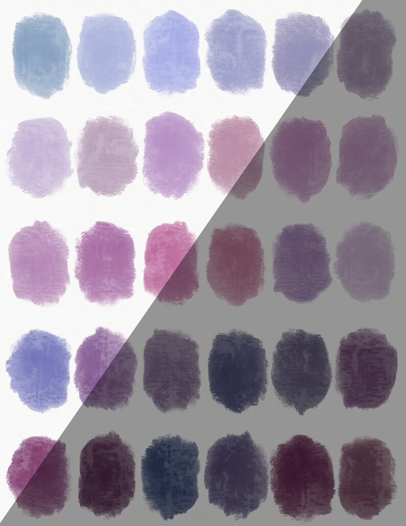 Sweet Dreams Color Palette | 30 Color Swatches | Shades of Purple ...