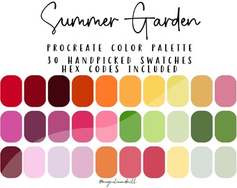 Citrus Bright Procreate Color Palette Color Swatches iPad - Etsy Canada