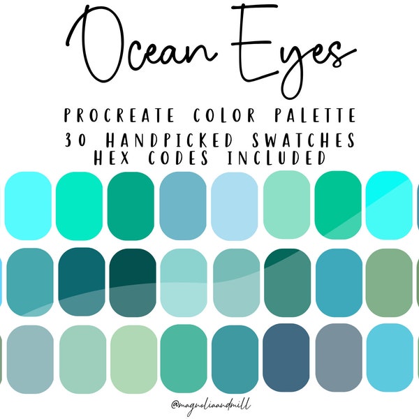 Ocean Color Palette - Etsy