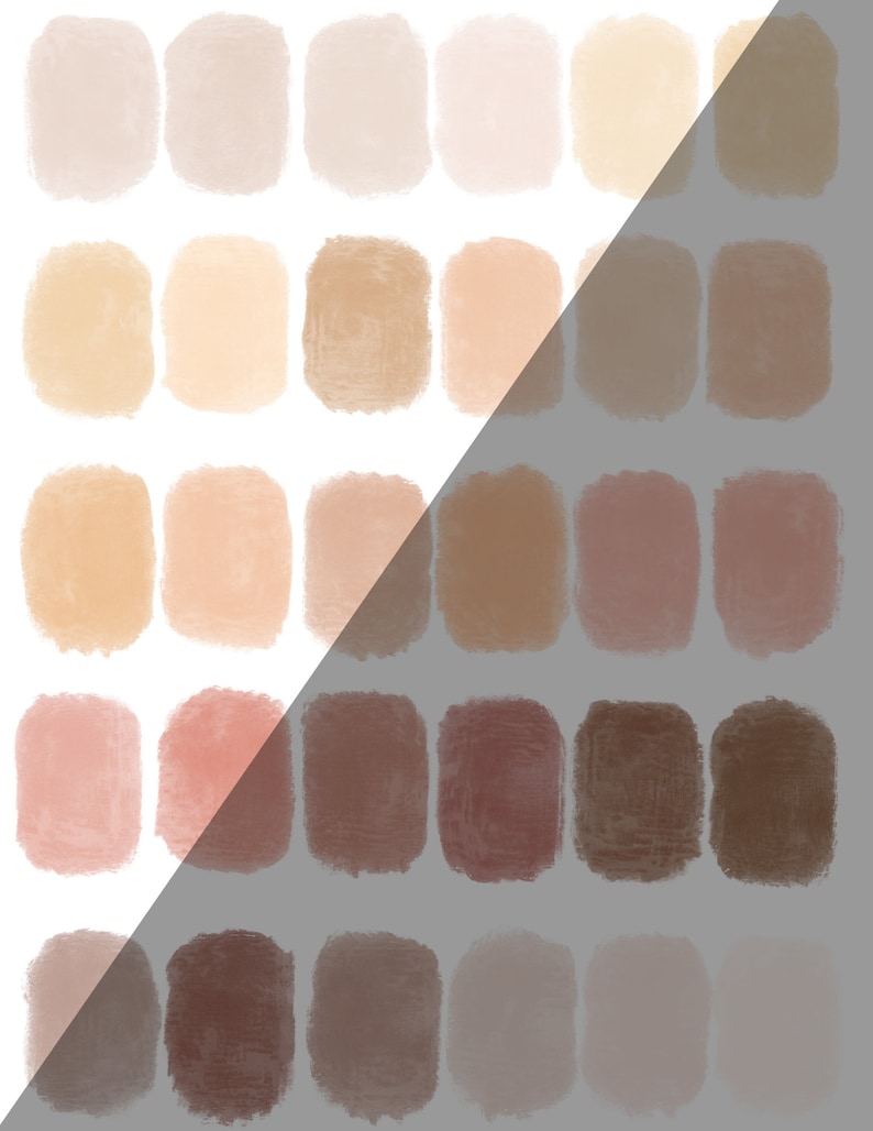 Boho Blush Procreate Color Palette Cream And Blush Palette Digital