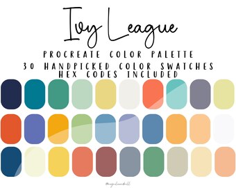 Colder Weather Procreate Color Palette 30 Color (Download Now) - Etsy