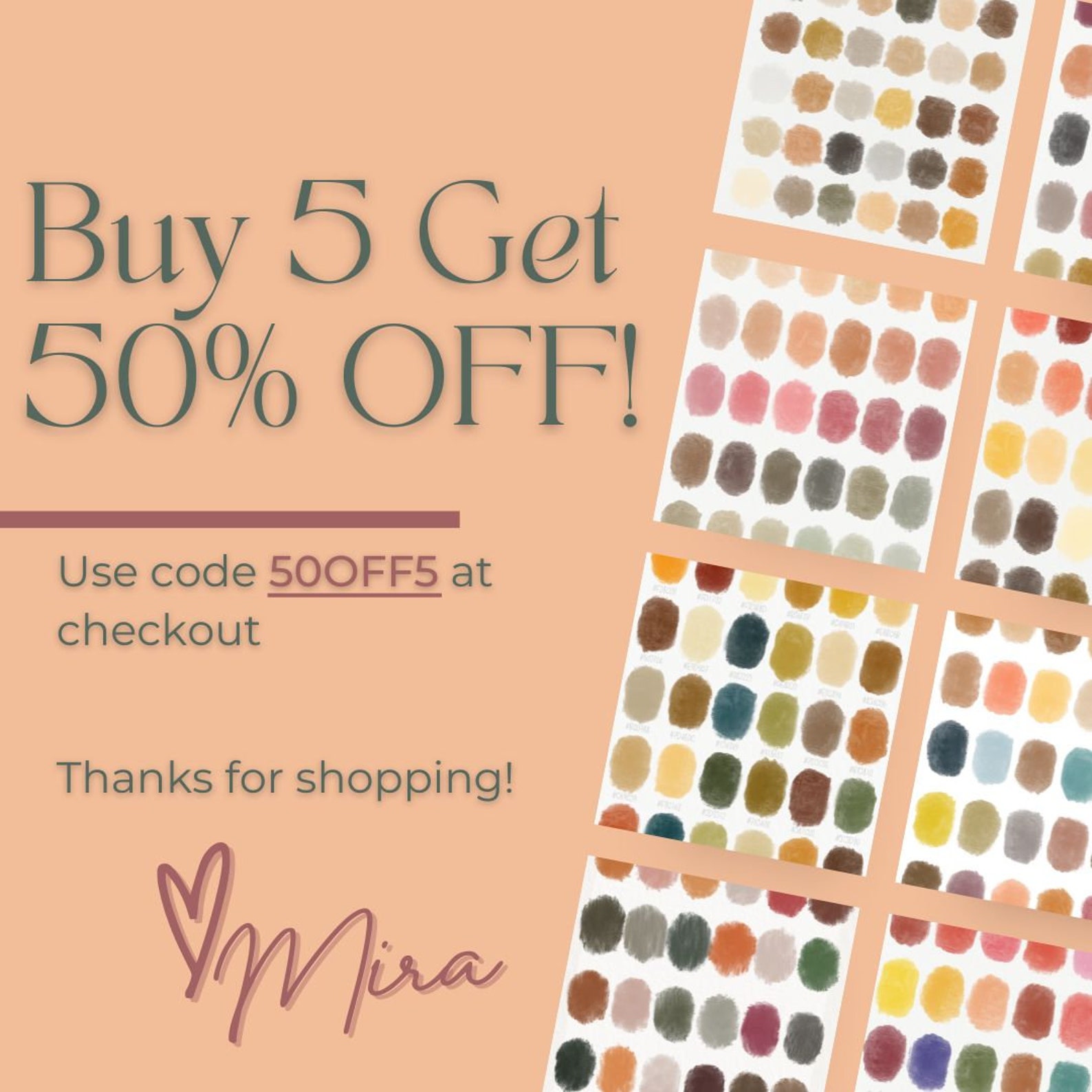 Phoenix Procreate Color Palette | 30 Handpicked Color Swatches | Firey ...