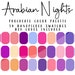 Arabian Nights Procreate Color Palette: 30 Bright Swatches (digital ...