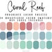 Coral Reef Procreate Color Palette | HEX Codes Included | 30 Handpicked ...