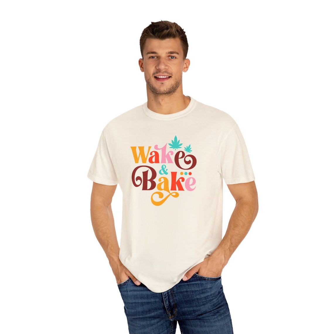 Wake & Bake Stoner Tee Comfort Colors 1717 Unisex Garment-dyed T-shirt Funny T-shirt 420 Shirt ...