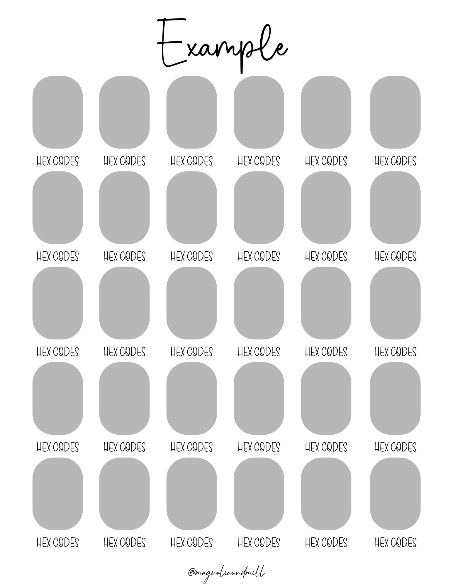 Pink Lemonade Procreate Color Palette HEX Codes Included Canva Branding ...