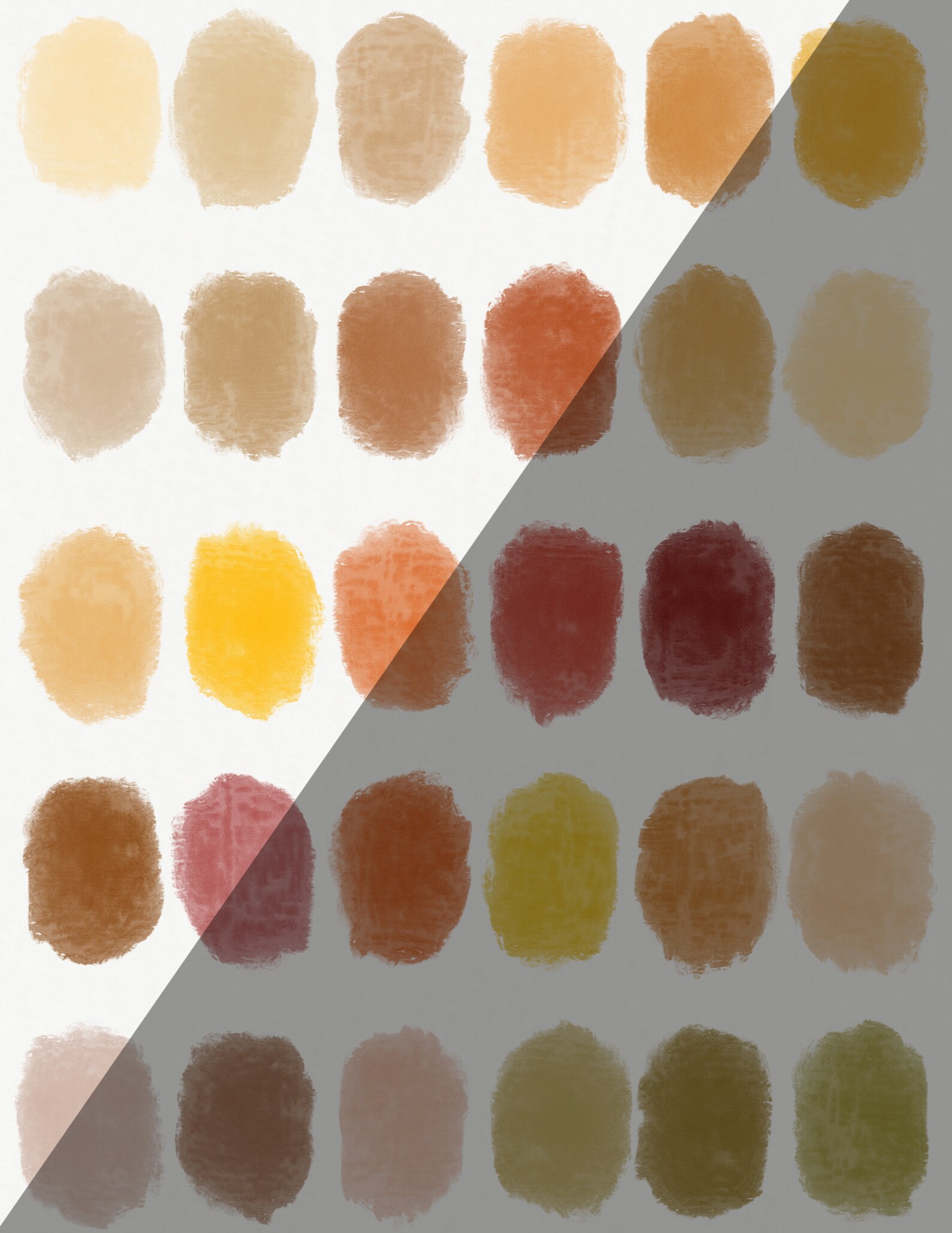 Harvest Season Procreate Color Palette | 30 Color Swatches | Boho Color ...