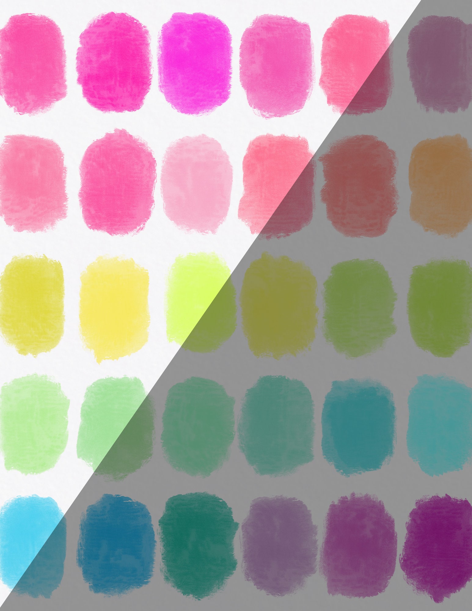 Material Girl Procreate Color Palette | Bright Rainbow Colors | Barbie ...