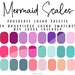 Mermaid Scales Procreate Color Palette | HEX Codes Included | 30 ...